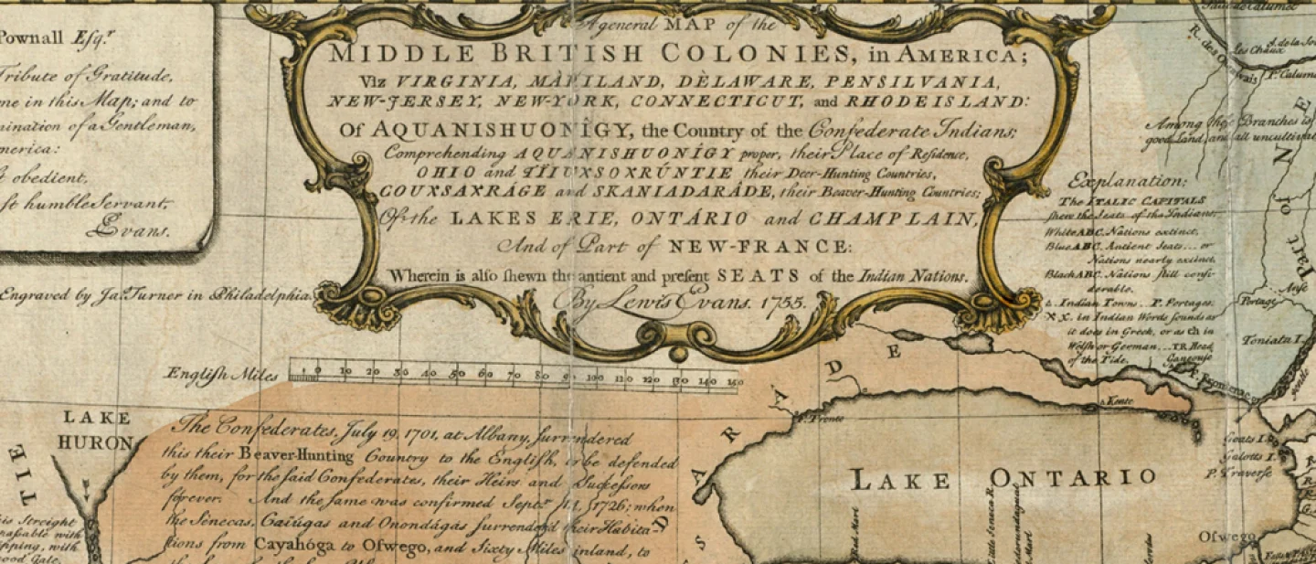 Brown Bag: Lewis Evans’ 1755 Map of the Middle British Colonies in ...